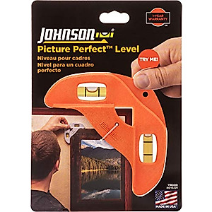 Johnson Level & Tool 118000 Picture Perfect Level, Orange, 1 Level
