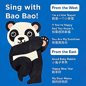 Bao Bao Learns Chinese Bundle Deal, Musical Chinese Baby Book, Learning Toy, Baobao Learn Chinese for Kids, Mandarin Chinese Books for Toddlers 1-3, Chinese Song Book, Bilingual Toys & Baby Board Book