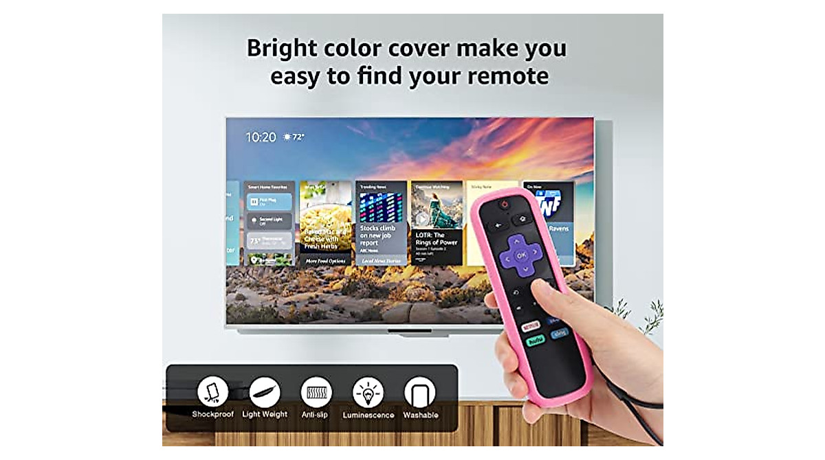 Roku Remote Cover 3 Pack | Glow Silicone Protective Case