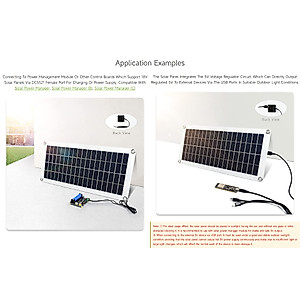 Waveshare Semi-Flexible Polycrystalline Silicon Solar Panel (18V 10W), Supports 5V Regulated Output