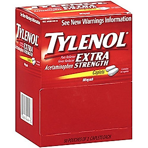 Tylenol® Extra Strength Caplets, 100ct (2-50ct. Packs.)