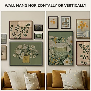 Opposite Wall - 16x20 in - Black Solid Oak Wood Picture Frame - Lightweight, Versatile & Shatterproof - Wall Hanging Poster or Photo Frame - Wall Decor for Office, Gallery & Home