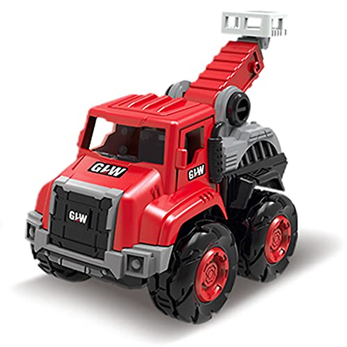 QUQUTWO Fire Truck Set Excavator Ladder Fire Truck Garbage Truck Great Alloy Non-Toxic ABS Birthday Gifts for Children Rubbish Truck