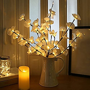 Home Garden Light Party Tree Floral Phalaenopsis Branch Lights Decor LED Light Plug in String Lights Short