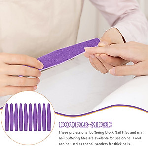 COHEALI 10pcs Nail Polish Pedicure Nail Files Nail Supplies Nail Tools Nail Care Nail Trimming File Finger Nail Files for Men Purple High Elastic Sponge Foot Man Polishing File