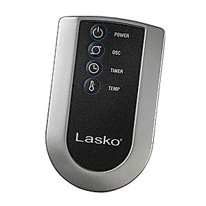 Lasko S16614 Oscillating 16″ Adjustable Pedestal Stand Fan with Timer, Thermostat and Remote for Indoor, Bedroom, Living Room, Home Office & College Dorm Use, 16 Inch, White