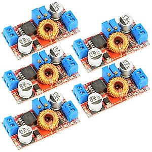 JacobsParts XL4015 5A DC Buck Step Down Voltage Converter Constant Current Adjustable Power Module (5-Pack)
