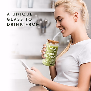 Nurse Gifts - Nurse Gifts for Women - Christmas Gifts for Nurses, Nurse Appreciation Gifts - Gifts for Nurses, Nursing Gifts, Nurses Gifts - Nurse Practitioner Gifts for Women - 16 Oz Can Glass