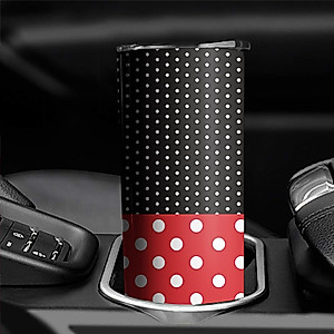 thmasamwr Cute Mouse Skinny Tumbler With Straw and Lid, Stainless Steel 20oz Insulated Coffee Travel Mug, Cartoon Mouse Gifts Cups for Women and Girls