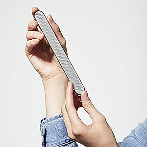 Caswell-Massey Diamond Nail File, Professional Washable Nail Buffer Crafted From Polished Steel, Durable & Long-Lasting, Pre-Polish Care, 7 In