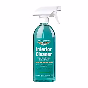 Interior Cleaner, Carpet Cleaner, Seat Cleaner, Fabric Cleaner, 16.9 Fl oz. Cleans Carpets, Seats, Leather, Upholstery and Vinyl, Aircraft Quality for your Car Boat RV Meets Boeing and Airbus Specs