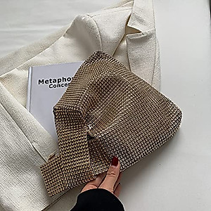 Fashion Sequins Rhinestone Women Clutch Bag Crystal Bling Diamond Glitter Tote Female Evening Dinner Party Handbag Girls Purse