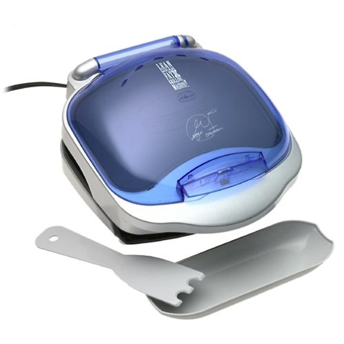 George Foreman GR10ABWI Champ Grill with Bun Warmer, Indigo