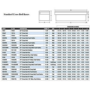 Lund 9300T 63-Inch Aluminum Mid-Size Cross Bed Truck Tool Box with Full Lid, Diamond Plated, Silver