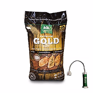 Green Mountain Grills Gold Blend Pellets with Free Grill Light GMG-2001