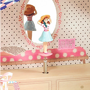 DJECO Musical Jewelry Box for Kids - Treasure Boxes Unicorn Dream -Storage for Necklace, Bracelets, Rings, Earrings, Small Toys, Decorations, Keepsake & Trinkets - Safe for Ages 6+ Boys & Girls