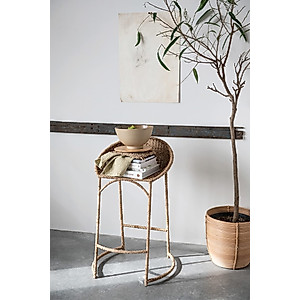 Bloomingville Square Natural Jute Crocheted Pot Holder, 8" Sqaure