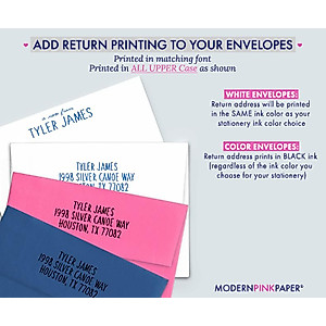 Personalized Dog Stationary for Boys or Girls, Personalized Thank You Cards for Kids, Dog Stationary, Your Choice of Colors and Quantity