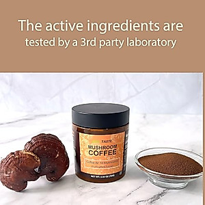 Mushroom Coffee - 36 Servings, Instant Coffee Mix Includes 10 Mushrooms Extract Powder