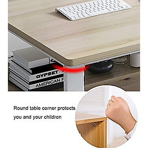 Computer Desk with Bookshelf,Sturdy Office Desk Modern Simple Table for Home Workstation,Notebook Writing Desk with Extra Strong Legs