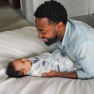 aden + anais Silky Soft Swaddle Blanket, Boutique Muslin Blankets for Girls & Boys, Baby Receiving Swaddles, Ideal Newborn & Infant Swaddling Set, Perfect Shower Gifts, 3 Pack, Expedition