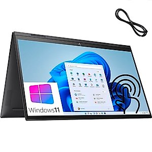 HP 2023 Envy x360 15.6" Touchscreen FHD 2-in-1 Laptop Computer, Octa-Core AMD Ryzen 7 5825U (Beat i7-1185G7), 32GB DDR4 RAM, 1TB PCIe SSD, WiFi 6, Bluetooth 5.2, FR, Windows 11, BROAG Cable