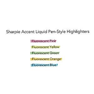SHARPIE Liquid Highlighter, Micro Chisel Point, Fluorescent OrangeCategory: Highlighters (24676)