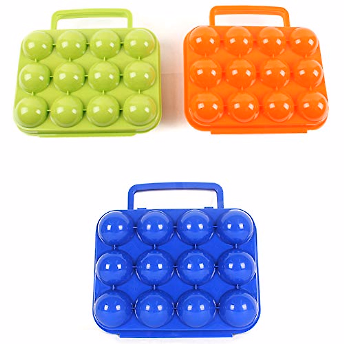 HEART SPEAKER 2/4/6/12 Eggs Storage Box Plastic Holder Container for Picnic Camping Outdoor 2 Grids