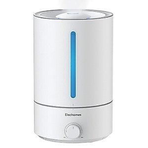 Elechomes 5L(1.32Gal) Cool Mist Humidifier & Essential Oil Diffuser Combo, Top Fill Ultrasonic Humidifiers for Bedroom, Baby Nursery Room and Office, Whisper-Quiet, 360° Nozzle, Auto Shut-Off Timer