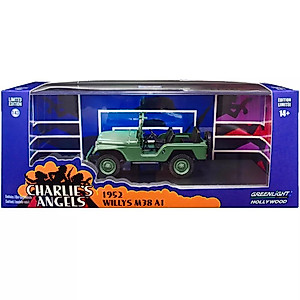 1952 Willys M38 A1 Matt Green Charlie's Angels (1976-1981) TV Series 1/43 Diecast Model Car by Greenlight 86606
