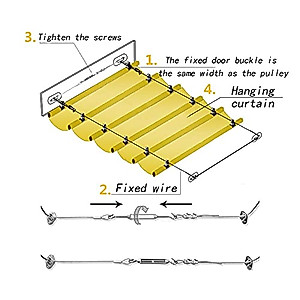 Pergola Shade Cover Wave Sail, Retractable Patio Sunscreen Canopy Permeable Mesh Fabrics Cloth Uv Blocking for Terrace Deck Gazebo (Color : Beige, Size : 0.5x4m)