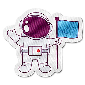 Fidget Stickers Textured Astronaut Sensory Strips for Anxiety and Calm for Kids Adults Desks School Classroom with Reusable Adhesive Large 3 inches (Set of 24)