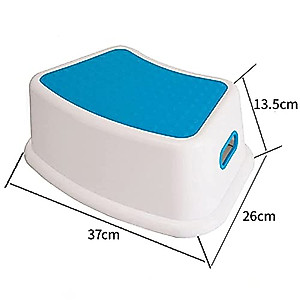 LANKUO Step Stool, Take It Along in Bedroom, Kitchen, Bathroom and Living Room. Great for Potty Training! (Blue)