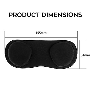 (2 Pack) Seltureone Compatible for Quest 2 VR Lens Protect Cover Dust Proof Cover, Washable Protective Sleeve, Black, White