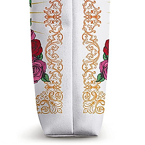 Virgen de Guadalupe con Mexico, México Tote Bag