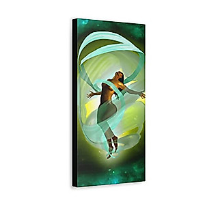 Never Contained 10x20 Canvas Wall Art Zodiac Libra, Gemini, Aquarius Air Signs Galaxy Black Beauty Feminine Woman Easy To Display Decor Living Room Bedroom Office Wall Decor Home Decoration