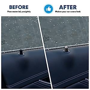 Frienda 4 Pieces Car Door Lock Knobs Carbon Fiber Car Lock Knobs Pin Stick Door Locks Pin Truck Door Locks Trucks Interior Accessories for Vehicles Car Accessories (Classic)