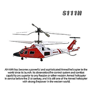 ANIXA DWIU S111H RC Airplane for Kid and Beginner, 2.4G Remote Control 3CH Dual-Prop Gyro Stabilized Aircraft Model with Night Navigation Lights, RC Helicopter Toys for Boys