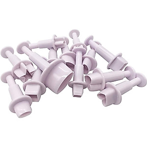 Fondant Cutter 13pcs/ Set, Geometric MultiCutters for Cake Design - Round Square Oval Heart - Small, Medium & Large Size