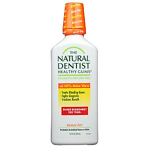 The Natural Dentist Daily Antigingivitis Mouth Rinse, Orange Zest - 16.9 oz - 2 pk