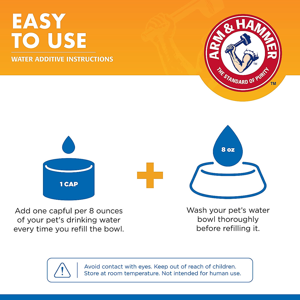 Arm & Hammer for Pets Combo Pack Dog Dental Tartar Control Water Additive and Fresh Breath Vanilla Ginger Enzymatic Toothpaste | Includes 16 Oz Dog Water Additive and 2.5 oz Dog Toothpaste