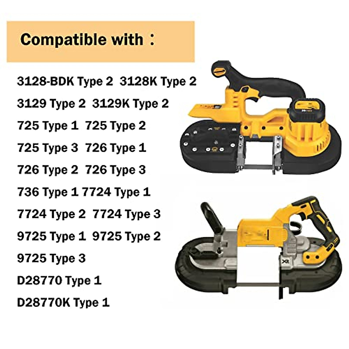 650721-00 Dewalt Bandsaw Tires For Dewalt Band Saw Tires DWM120 A02807 DCS374 DW328K - 2 Pack