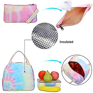 CAMTOP Girls Backpack with Lunch Box set Teen Backpack for School Bookbag