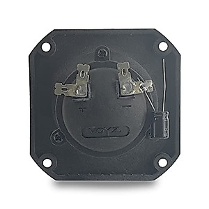VOYZ 400 Watt 3.5” Piezo Super Horn Tweeters Aluminum Diaphragm 4-8 ohms - Silver Housing with Capacitor 1 Pair (2pcs) (PET-1944)
