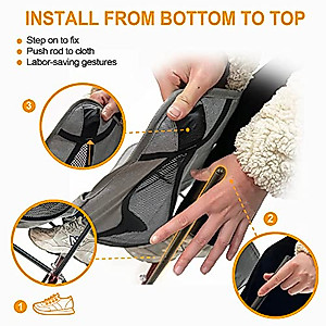 SHALLWE Ultralight High Back Folding Camping Chair, Upgraded All Aluminum Structure, Built-in Pillow, Side Pocket & Carry Bag, Compact & Heavy Duty for Outdoor Backpacking(Pitch-Dark)