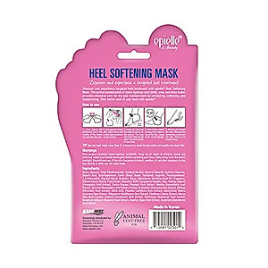 Epielle Foot Pedi Mask (Heel Softening Mask 2pk) Moisturizing Socks Heel Therapy for dry, cracked and callous rough heels | Foot Spa, Self Foot Care, Summer Foot | Ultra Softening & Hydrating. STOCKING STUFFERS!!