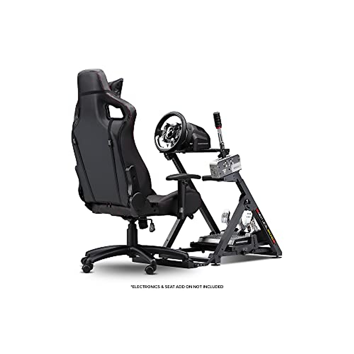 Next Level Racing Wheel Stand 2.0. Steering wheel stand for Thrustmaster, Fanatec, moza Racing on PC and video game consoles. Upgradeable to full cockpit with GTSeat add-on (not included)