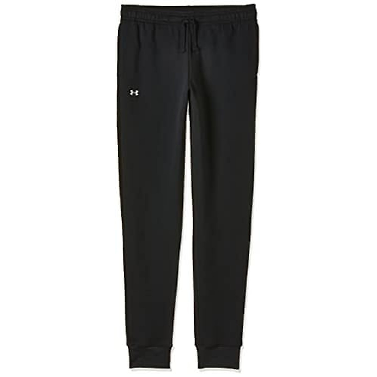 Under Armour Boys Rival Fleece Joggers , Black (001)/Onyx White , Youth Large