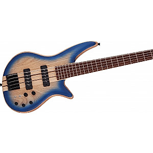 Jackson Pro Series 5-String Spectra Bass SBA V, Blue Burst, Caramelized Jatoba Fingerboard