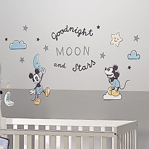 Lambs & Ivy Disney Baby Moonlight Mickey Mouse Blue/Black Wall Decals/Stickers